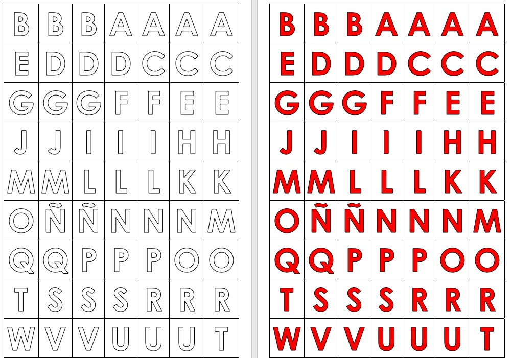 Alfabeto Móvil para imprimir - Material Educativo y Material Didáctico Maestra Judith